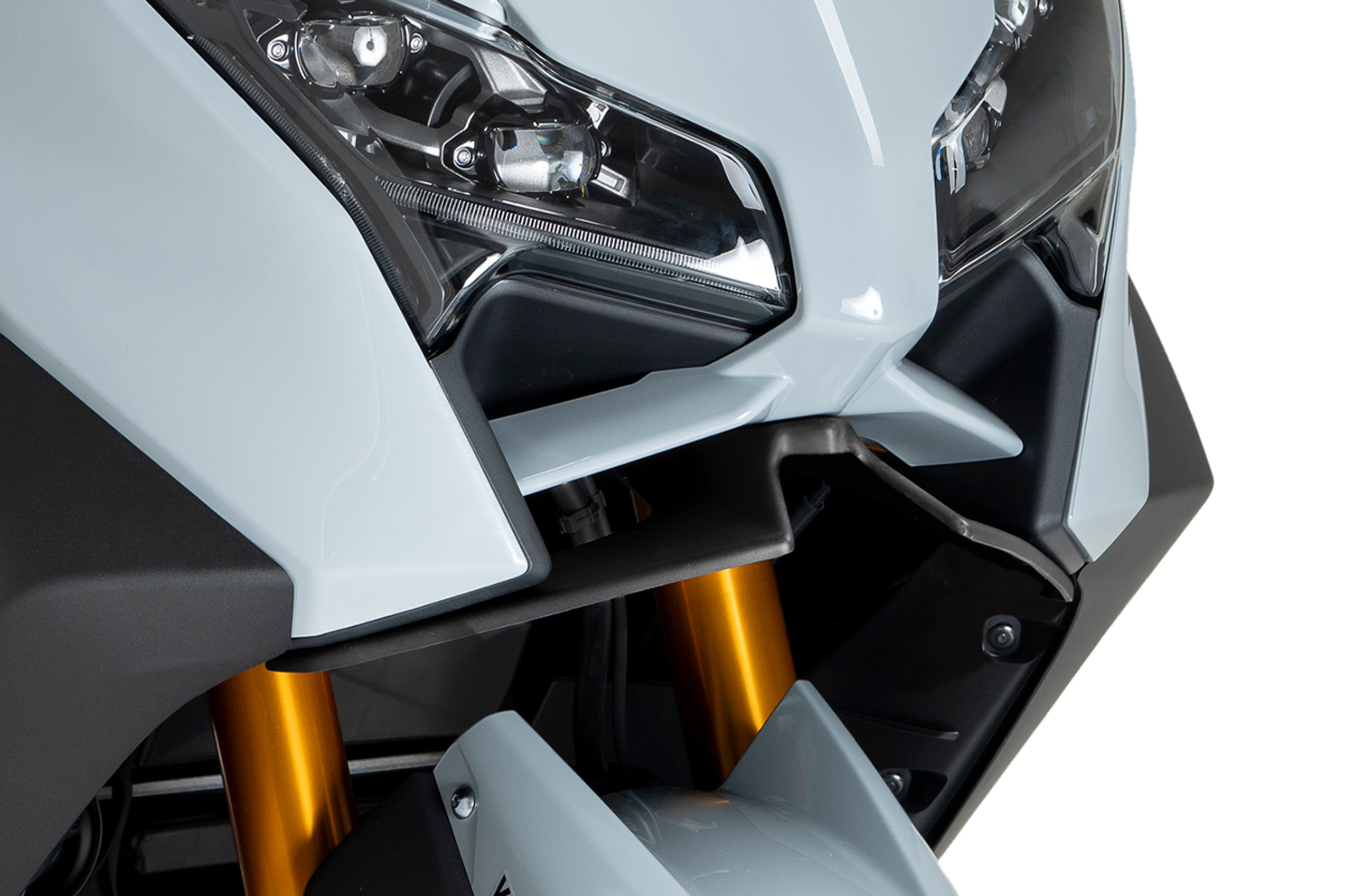 Puig Naked Front Downforce Wings | Matte Black | Yamaha TMAX 560 incl.