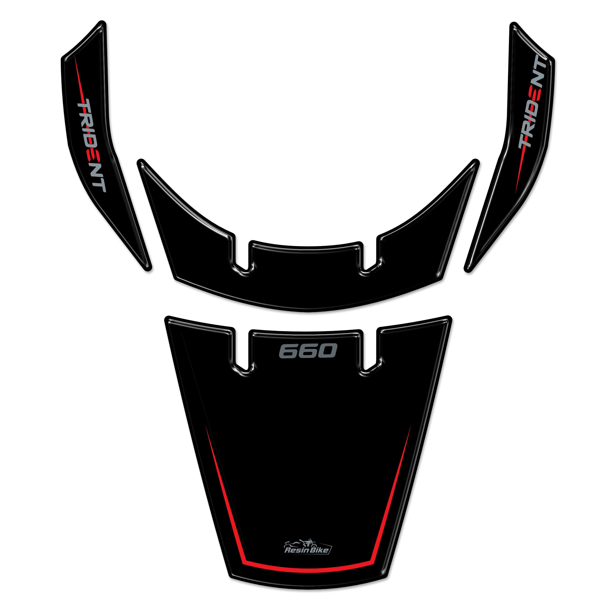 Resin Bike 3D Motorcycle Stickers - Front Fender | Triumph Trident 660