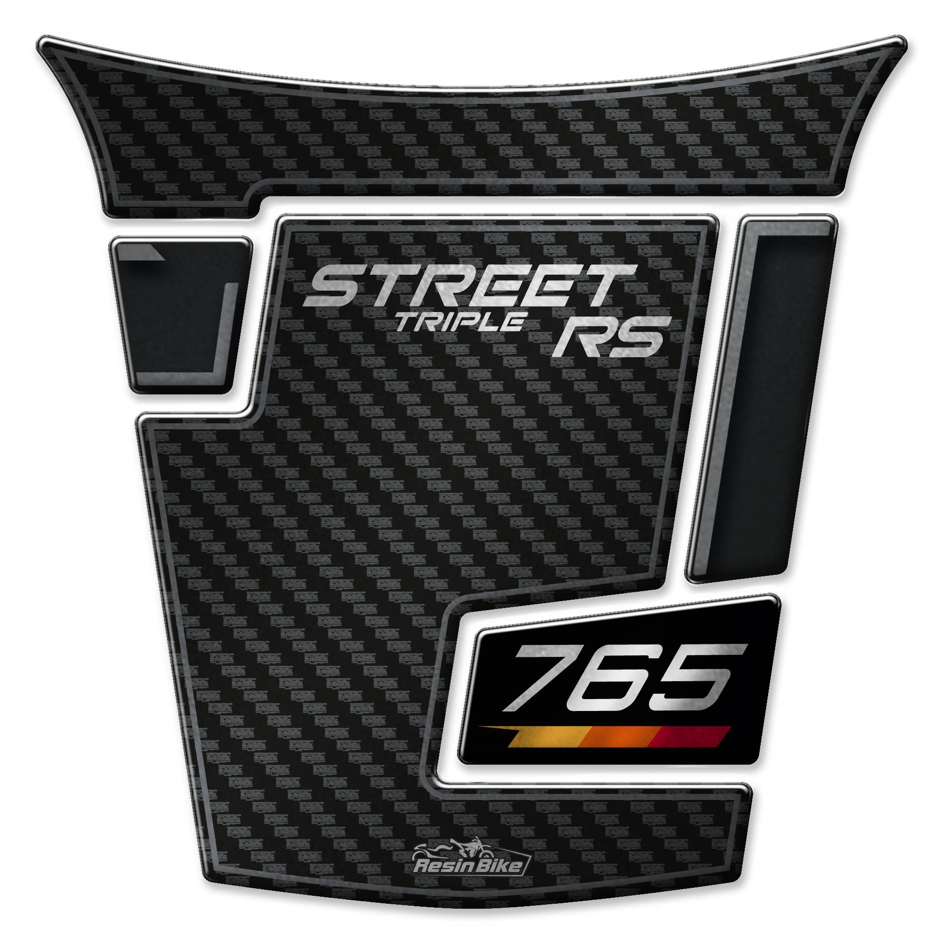 Resin Bike 3D Motorcycle Stickers - Tank Pad | Triumph Street Triple 7