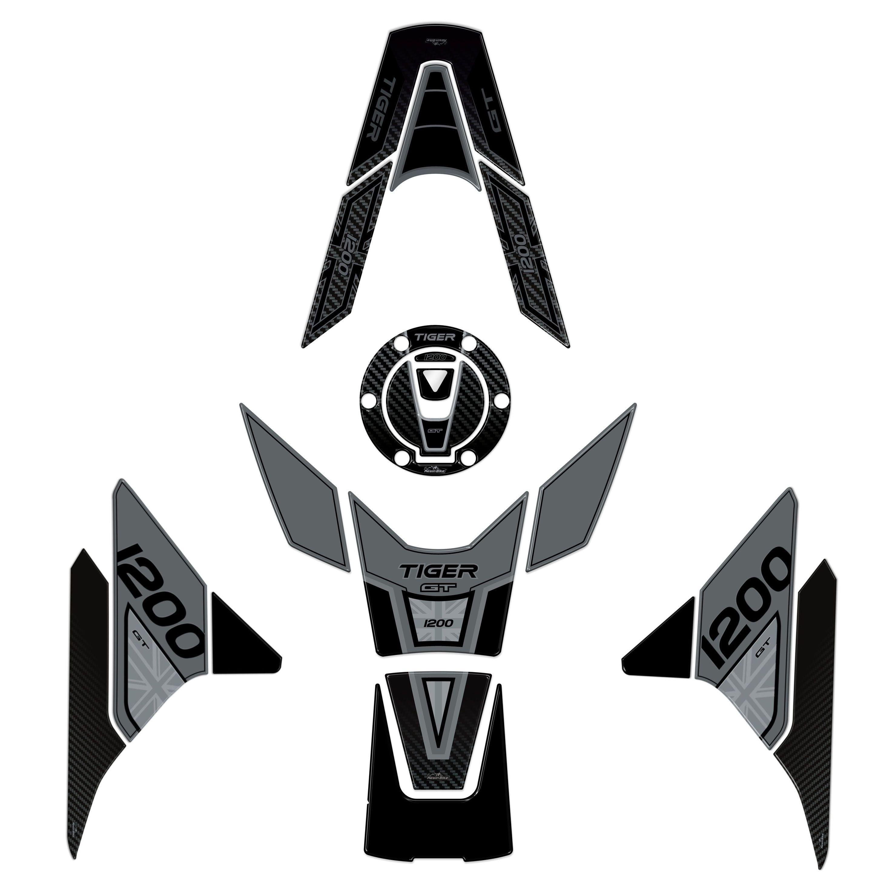 Resin Bike 3D Motorcycle Stickers - Full Kit | Triumph Tiger 1200 GT P