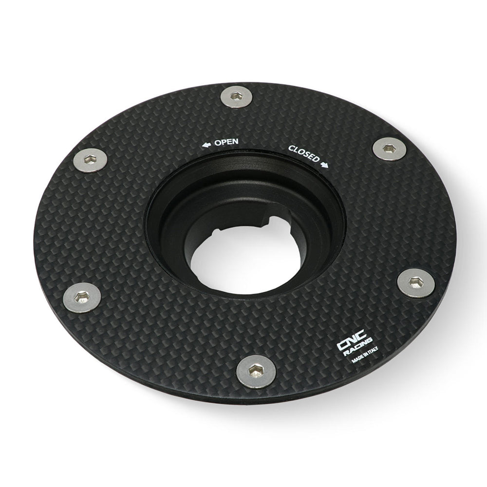 CNC Racing Fuel Tank Cap - Flange Carbon Fiber TSB25