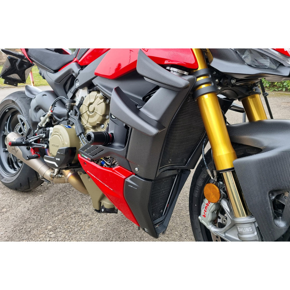 CNC Racing Radiator Side Covers Carbon for Ducati Streetfighter V4