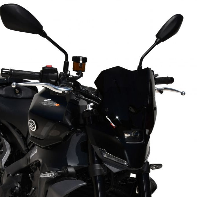 Ermax Sport Screen 20cm | Black (Opaque) | Yamaha MT-09 2024>Current