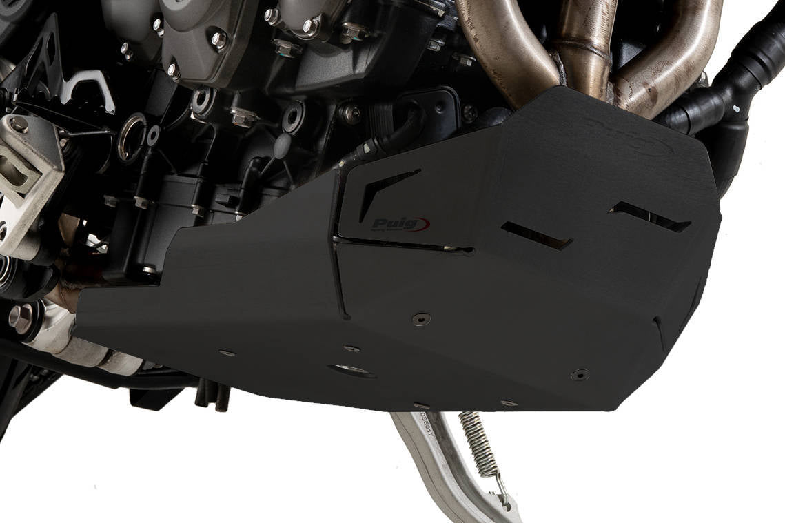 Puig Aluminium Belly Pan | Black | Triumph Tiger Sport 850 2020>2024