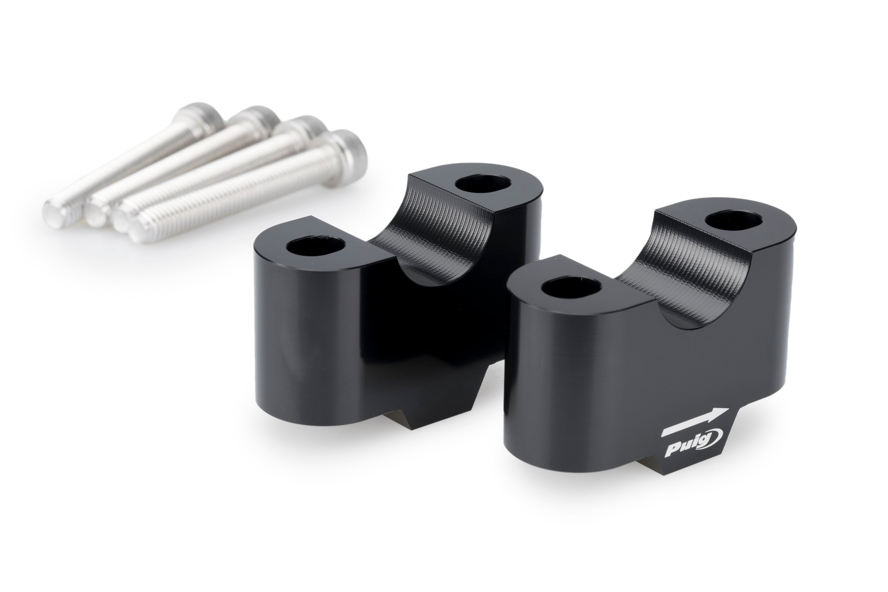 Puig Handlebar Risers - 30mm Rise | Black | BMW F800GS 2024>Current