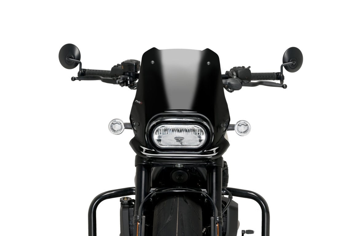 Puig Sport Screen | Black (Opaque) | Harley Davidson Sportster S (RH12