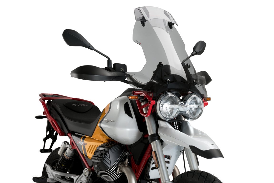 Puig Touring Screen With Visor | Light Smoke | Moto Guzzi V85 TT 2019>