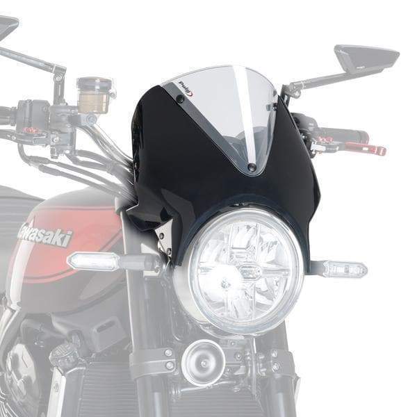 Puig Vision Screen | Black Fairing/Clear Screen | Triumph Thruxton 120