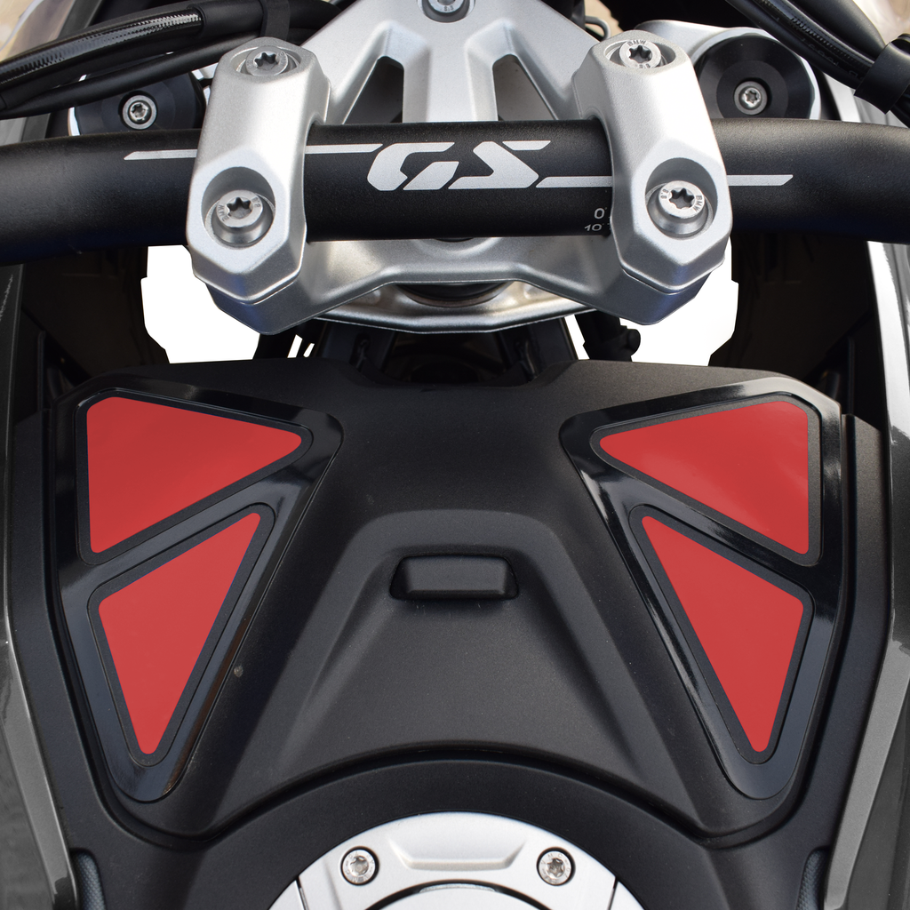 Pyramid Decals | BMW R 1300 GS Storage Compartment Decal Kit | Red