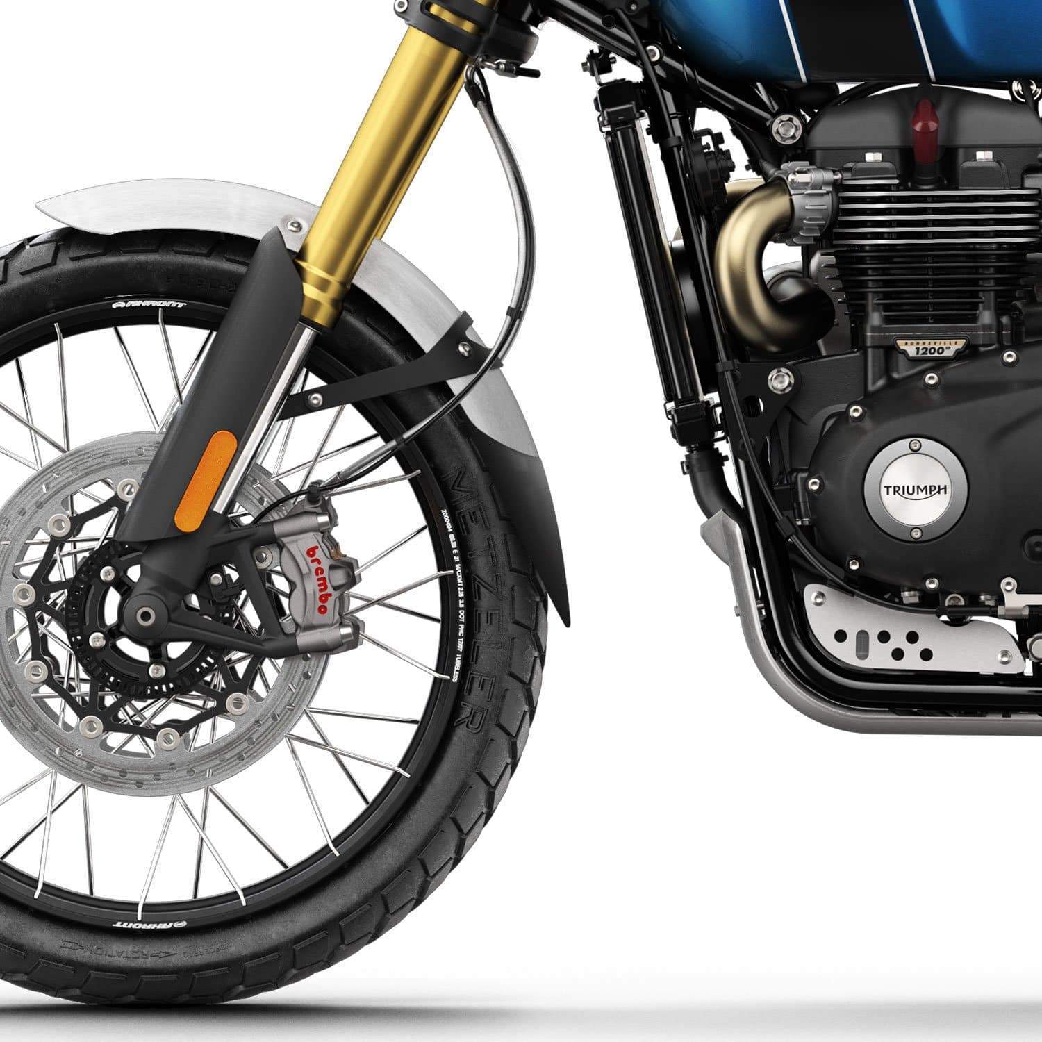 Pyramid Extenda Fenda Matte Black Triumph Scrambler 1200 XC 2019 2023