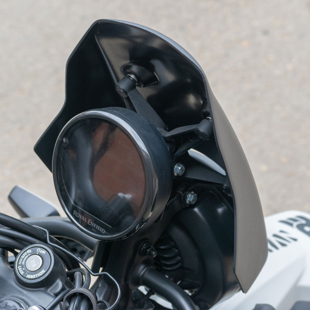 Pyramid Fly Screen | Matte Black | Royal Enfield Himalayan 450 2024>Cu