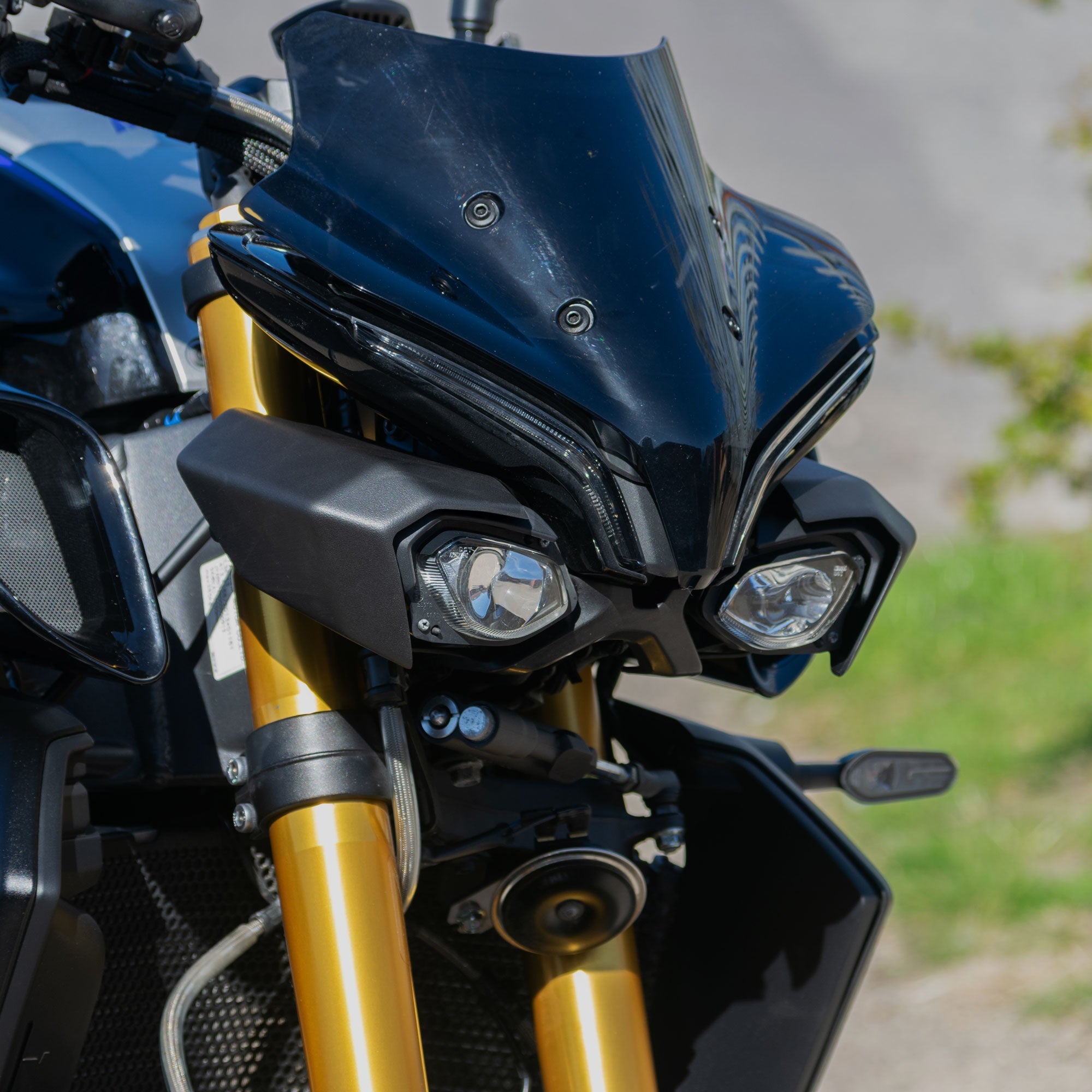 Pyramid Headlight Shrouds | Matte Black | Yamaha MT-10 inc SP 2022>Cur