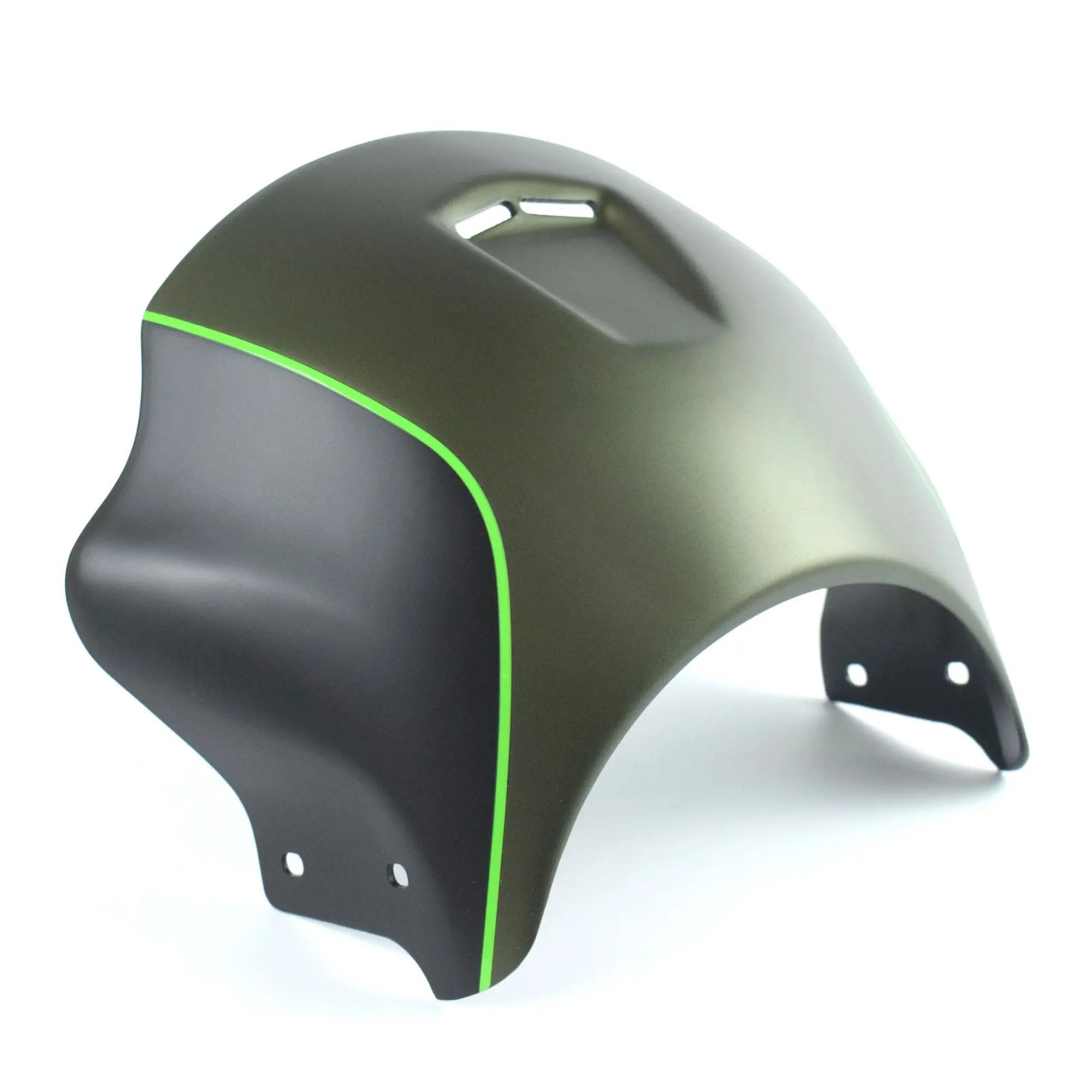Ermax Nose Fairing | Matte Green/Matte Black/Lime Green | Kawasaki Z 9