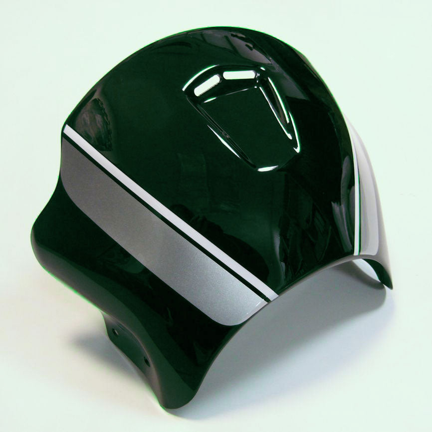 Ermax Nose Fairing | Metallic Dark Green/Silver/White | Kawasaki Z 900