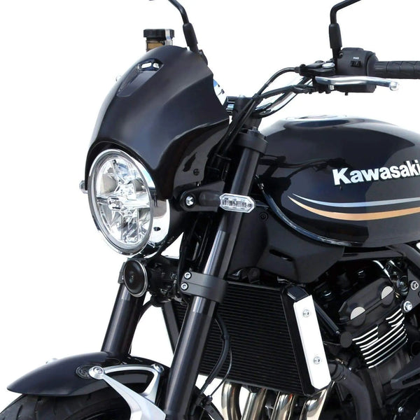 Ermax Nose Fairing | Metallic Spark Black | Kawasaki Z 900 RS 2017>Cur ...
