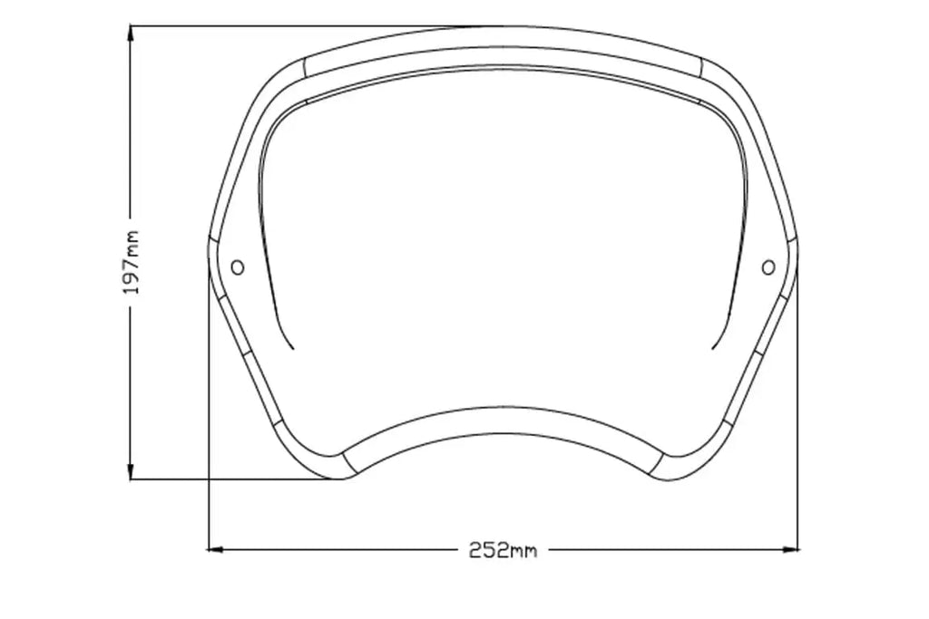 Puig Fly Screen | Matte Black | Harley Davidson Sportster Forty-Eight