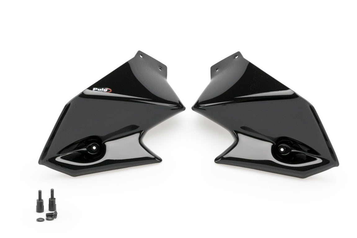 Puig Front Deflectors | Black (Opaque) | Benelli TRK 502 X 2017>2022