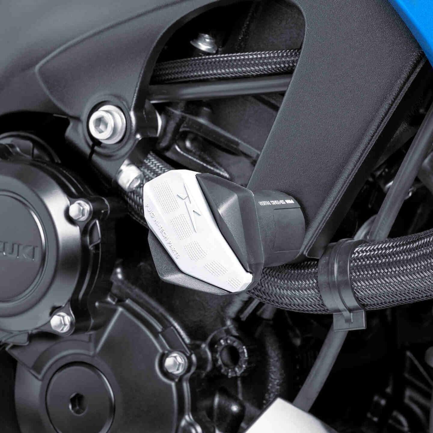 Puig Replacement R12 Frame Sliders (Rubber Caps only) | White