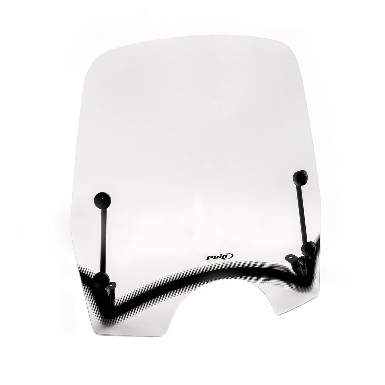Puig Scooter Windscreen | Clear (M8 Thread Kit) (Mirror Mounted)