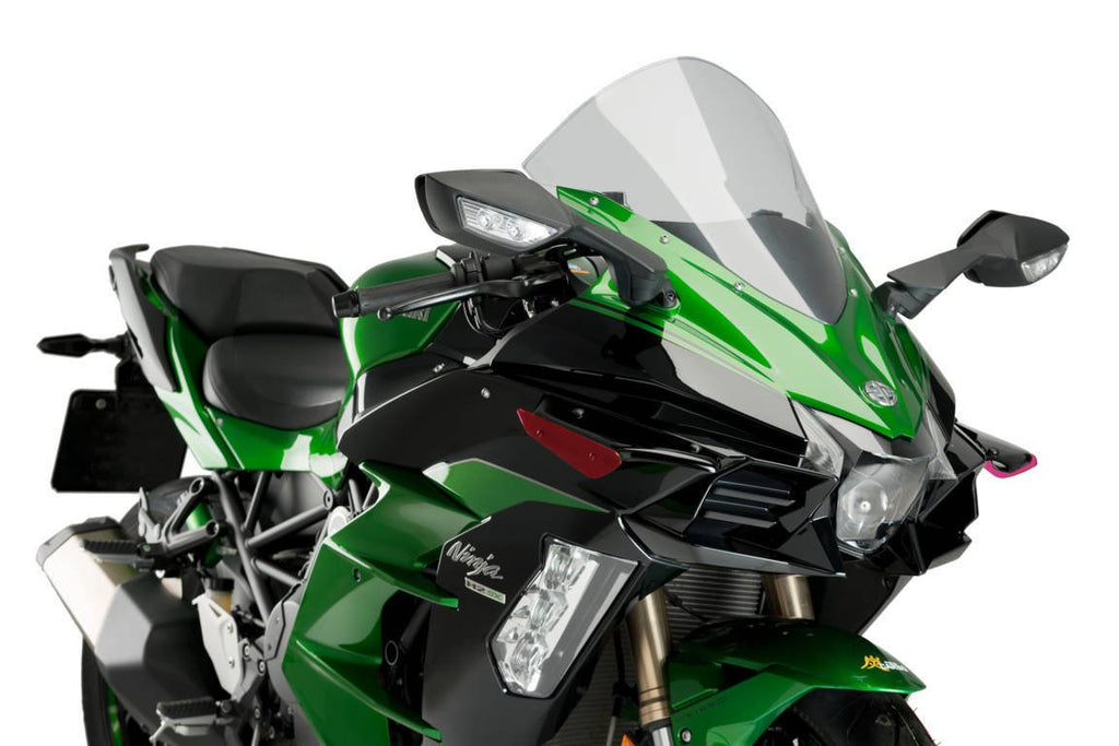 Puig Side Downforce Wings | Black/Red | Kawasaki Ninja H2 SX 2018>2019