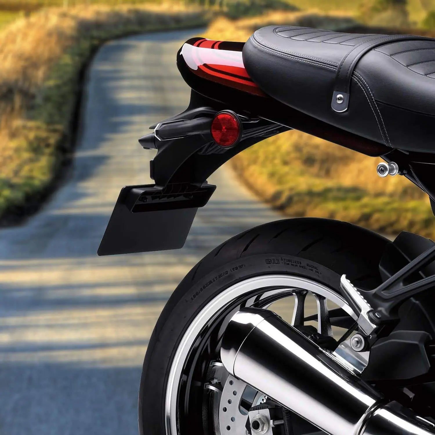 Pyramid Universal Number Plate Backing | Matte Black